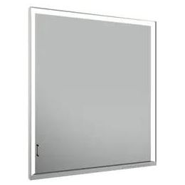 KEUCO Royal Lumos Spiegelschrank 14311172101 Wandeinbau, silber-eloxiert, verdecktes Ablagefach, 650 x 735 x 165 mm, Anschlag rechts