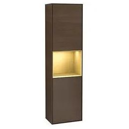 Villeroy & Boch Villeroy und Boch Finion Hochschrank G460HFGN 41,8x151,6cm, links, Emotion, Regal Gold Matt Lacquer, Walnut veneer