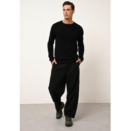 Just Cashmere Kaschmir-Pullover "Noe" in Schwarz - 64% | Gr&ouml;&szlig;e M | Herren-plussize