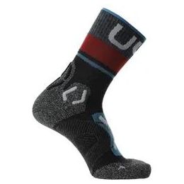 uyn Trekking One Merino Socken Damen G036 - anthracite/blue 39-40