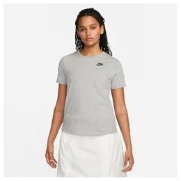 Nike Sportswear Club Essentials T-Shirt Damen 063 - dk grey heather S