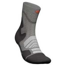 Bauerfeind SPORTS Merino Mid Cut Outdoor Socken Damen stone grey 35-38