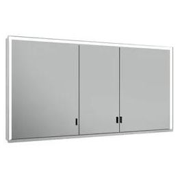 KEUCO Royal Lumos Spiegelschrank 14306172301 Wandvorbau, silber-eloxiert, verdecktes Ablagefach, 1400 x 735 x 165 mm