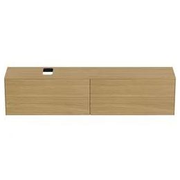 Ideal Standard Conca Waschtisch-Unterschrank T4337Y6 240x50,5x55cm, mit Ausschnitt links/rechts, 4 Ausz&uuml;ge, Eiche hell Furnier