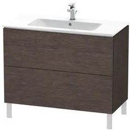 Duravit L-Cube Waschtisch-Unterschrank LC662707272 102 x 48,1 cm, eiche dunkel geb&uuml;rstet, 2 Ausz&uuml;ge, stehend