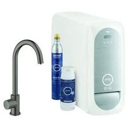 Grohe Blue Home Sp&uuml;ltisch-Einhebelmischer 31498AL1 hard graphite geb&uuml;rstet, Mono-Starter Kit