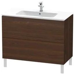 Duravit L-Cube Waschtisch-Unterschrank LC662706969 102 x 48,1 cm, nussbaum geb&uuml;rstet, 2 Ausz&uuml;ge, stehend