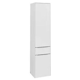 Villeroy & Boch Villeroy und Boch Subway 3.0 Hochschrank C59100VF 40x171x36,2cm, Schanier rechts/Griff Aluminium gl&auml;nzend, pure white