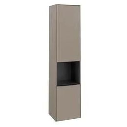 Villeroy & Boch Villeroy und Boch Subway 3.0 Hochschrank C58801VM 40x171x36,2cm, Schanier links/Griff Volcano black, taupe