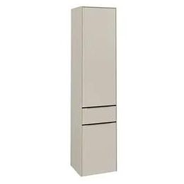 Villeroy & Boch Villeroy und Boch Subway 3.0 Hochschrank C59001VN 40x171x36,2cm, Schanier links/Griff Volcano black, cashmere grey