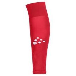 Craft Squad Go Solid Fu&szlig;ball Sleeve-Stutzen Kinder 430000 - bright red