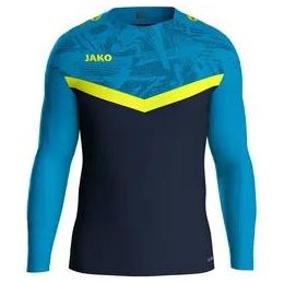 Jako Iconic Sweatshirt Kinder 914 - marine/Jako blau/neongelb 128