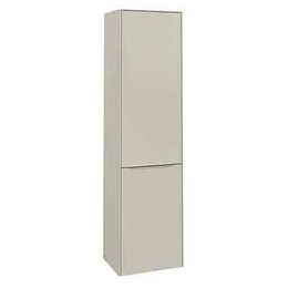 Villeroy & Boch Villeroy und Boch Subway 3.0 Hochschrank C59300VN 40x171x36,2cm, Schanier rechts/Griff Aluminium gl&auml;nzend, cashmere grey