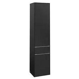 Villeroy & Boch Villeroy und Boch Subway 3.0 Hochschrank C59000VL 40x171x36,2cm, Schanier links/Griff Aluminium gl&auml;nzend, volcano black