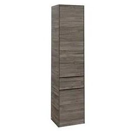 Villeroy & Boch Villeroy und Boch Subway 3.0 Hochschrank C59001RK 40x171x36,2cm, Schanier links/Griff Volcano black, stone oak