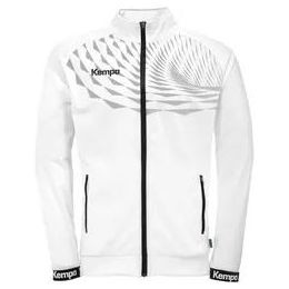 Kempa Wave 26 Poly Trainingsjacke Herren wei&szlig;/grau M