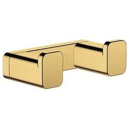 Hansgrohe AddStoris Doppelhaken 41755990 Wandmontage, Metall, polished gold optic