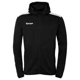 Kempa Emotion 27 Trainingsjacke mit Kapuze Herren schwarz/wei&szlig; XL