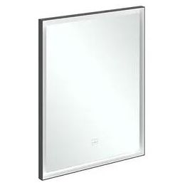 Villeroy & Boch Villeroy und Boch Subway 3.0 Spiegel A46360BC Aluminiumrahmen, 60 x 75 x 4,75 cm, schwarz matt/wei&szlig; matt