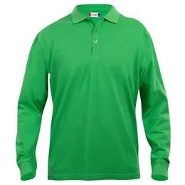 Clique Classic Lincoln langarm Poloshirt Herren 605 - apfelgr&uuml;n 3XL