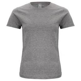 Clique Classic Bio-Baumwoll T-Shirt Damen 95 - grau meliert XS