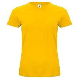 Clique Classic Bio-Baumwoll T-Shirt Damen 10 - lemon XXL