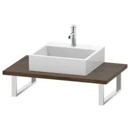 Duravit DuraStyle Konsole DS106C02121 f&uuml;r Aufsatzbecken, 1 Ausschnitt, St&auml;rke 3 cm, Nussbaum dunkel