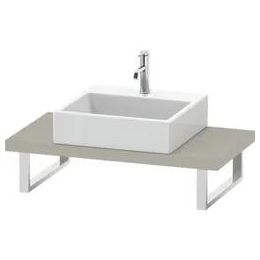 Duravit DuraStyle Konsole DS100C09191 f&uuml;r Aufsatzbecken, 1 Ausschnitt, St&auml;rke 4.5 cm, Taupe