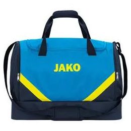 Jako Iconic Sporttasche mit Bodenfach 444 - Jako blau/marine/neongelb L (85 Liter)