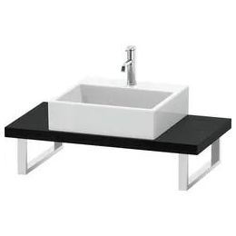 Duravit DuraStyle Konsole DS100C01616 f&uuml;r Aufsatzbecken, 1 Ausschnitt, St&auml;rke 4.5 cm, Eiche schwarz