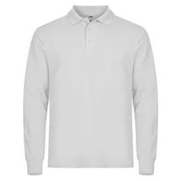 Clique Manhattan langarm Poloshirt Herren 00 - white L