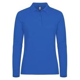 Clique Manhattan langarm Poloshirt Damen 55 - royal blue S