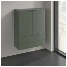 Villeroy & Boch Villeroy und Boch Antao Highboard K47100HL 2 T&uuml;ren, 814 x 1039 x 356 mm, Front mit Struktur, Leaf Green Matt Lacquer / Leaf Green Matt Lacquer