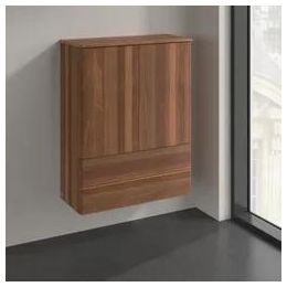 Villeroy & Boch Villeroy und Boch Antao Highboard K47000HM 2 T&uuml;ren, 814 x 1039 x 356 mm, Front ohne Struktur, Warm Walnut / Warm Walnut