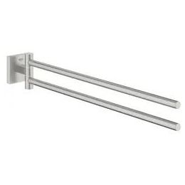 Grohe Start Cube Handtuchhalter 40976DC0 Supersteel, schwenkbar, 2-armig