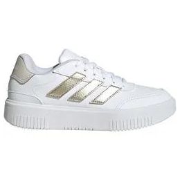 Adidas Courtblock Sneaker Damen JI2203 - cloud white/cyber met/orbit grey 36