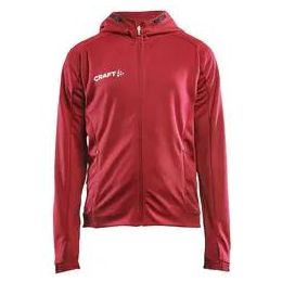 Craft Evolve Kapuzen-Trainingsjacke Kinder 430000 - bright red 146/152