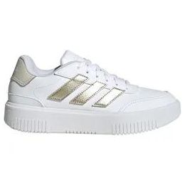 Adidas Courtblock Sneaker Damen JI2203 - cloud white/cyber met/orbit grey 39 1/3