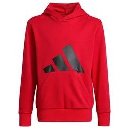 Adidas Essentials Hoodie Kinder JE1389 - pure ruby/black 140