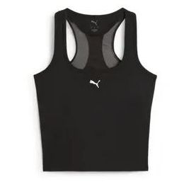 Puma Cloudspun Mesh 2in1 Tanktop Damen 01 - Puma black L
