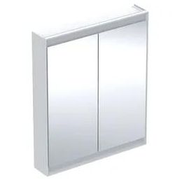 Geberit One Spiegelschrank 505812002 75 x 90 x 15 cm, wei&szlig;/Aluminium pulverbeschichtet, mit ComfortLight, 2 T&uuml;ren