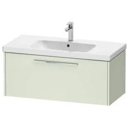 Duravit D-Code Waschtischunterschrank DC4668010HH0000 Griff Chrom, Blassgr&uuml;n Matt, Wandh&auml;ngend, Auszug 1, 984x400x460 mm