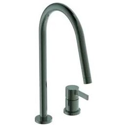 Ideal Standard Gusto K&uuml;chen-2-Loch-Armatur BD422A5 magnetic grey, mit hohem Rohrauslauf
