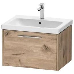 Duravit D-Code Waschtischunterschrank DC4666010550000 Griff Chrom, Eiche Marmor, Wandh&auml;ngend, Auszug 1, 634x400x460 mm