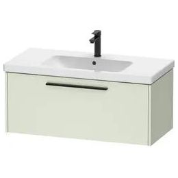 Duravit D-Code Waschtischunterschrank DC46680BDHH0000 Griff Diamantschwarz, Blassgr&uuml;n Matt, Wandh&auml;ngend, Auszug 1, 984x400x460 mm