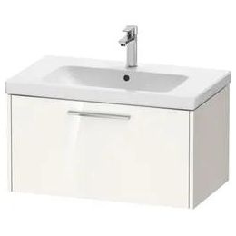 Duravit D-Code Waschtischunterschrank DC4667010220000 Griff Chrom, Wei&szlig; Hochglanz, Wandh&auml;ngend, Auszug 1, 784x400x460 mm