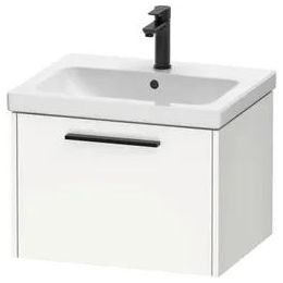 Duravit D-Code Waschtischunterschrank DC46650BD180000 Griff Diamantschwarz, Wei&szlig; Matt, Wandh&auml;ngend, Auszug 1, 584x400x460 mm