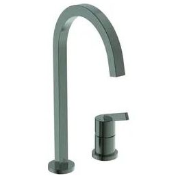 Ideal Standard Gusto K&uuml;chen-2-Loch-Armatur BD423A5 magnetic grey, mit hohem eckigen Rohrauslauf