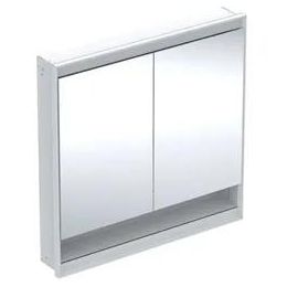 Geberit One Spiegelschrank 505823002 90 x 90 x 15cm, wei&szlig;/Aluminium pulverbeschichtet, mit Nische und ComfortLight, 2 T&uuml;ren