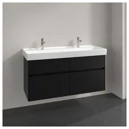 Villeroy & Boch Villeroy und Boch Collaro Waschtischunterschrank C01200VL 115,4x54,6x44,4cm, Waschbecken mittig, volcano black